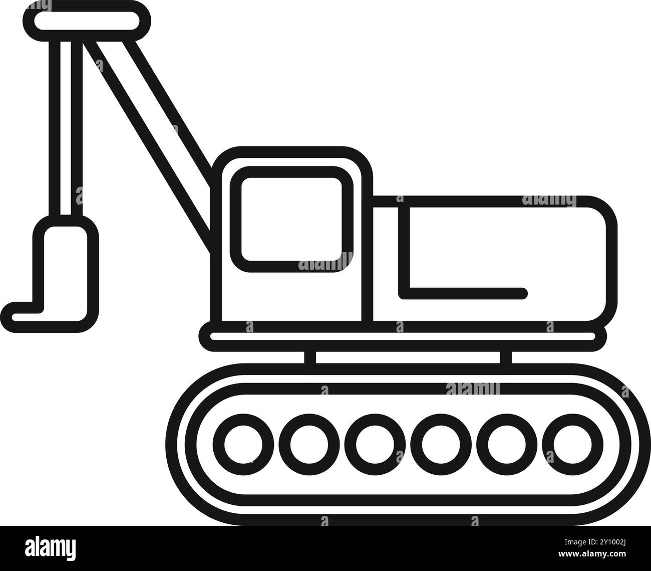 Industrial excavator working on construction Cut Out Stock Images ...