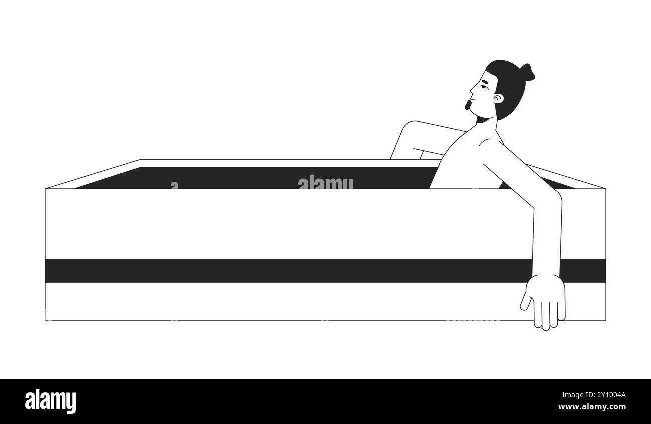 Taking bath cartoon Black and White Stock Photos & Images - Alamy