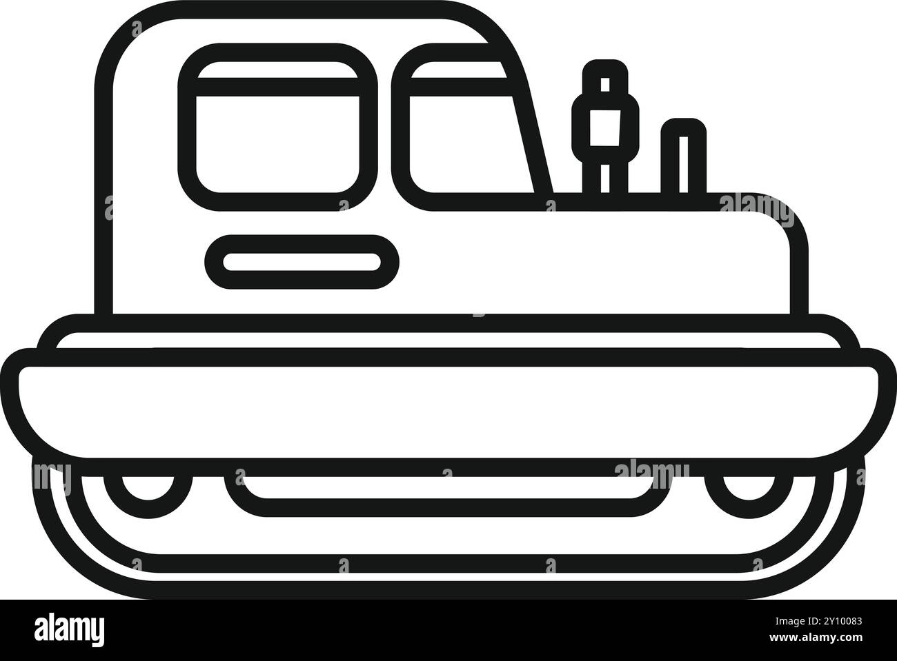 Simple line drawing of a bulldozer driving forward, perfect for ...