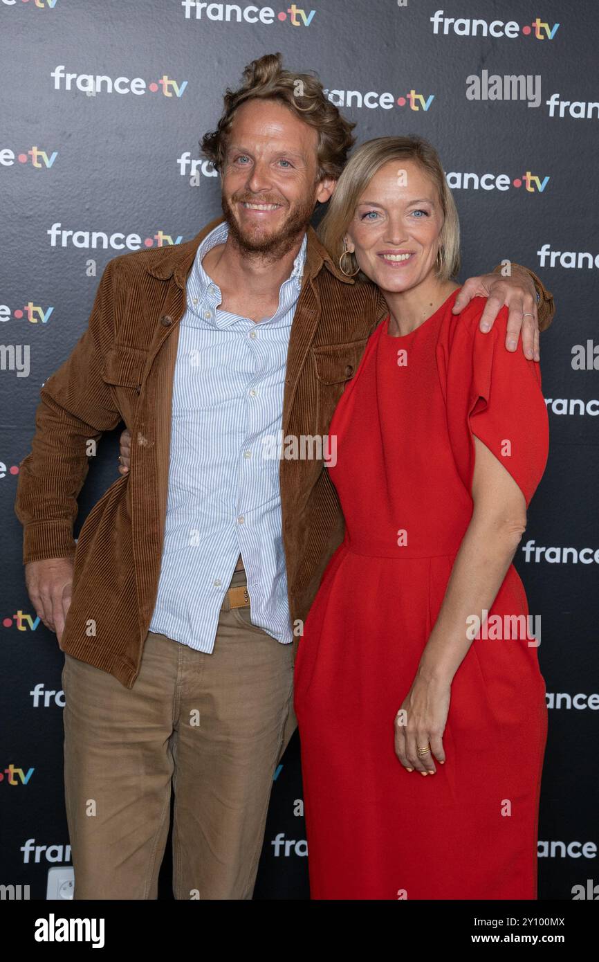 Paris, France. 04th Sep, 2024. Arnaud Lauque, Maya Lauque attends ...