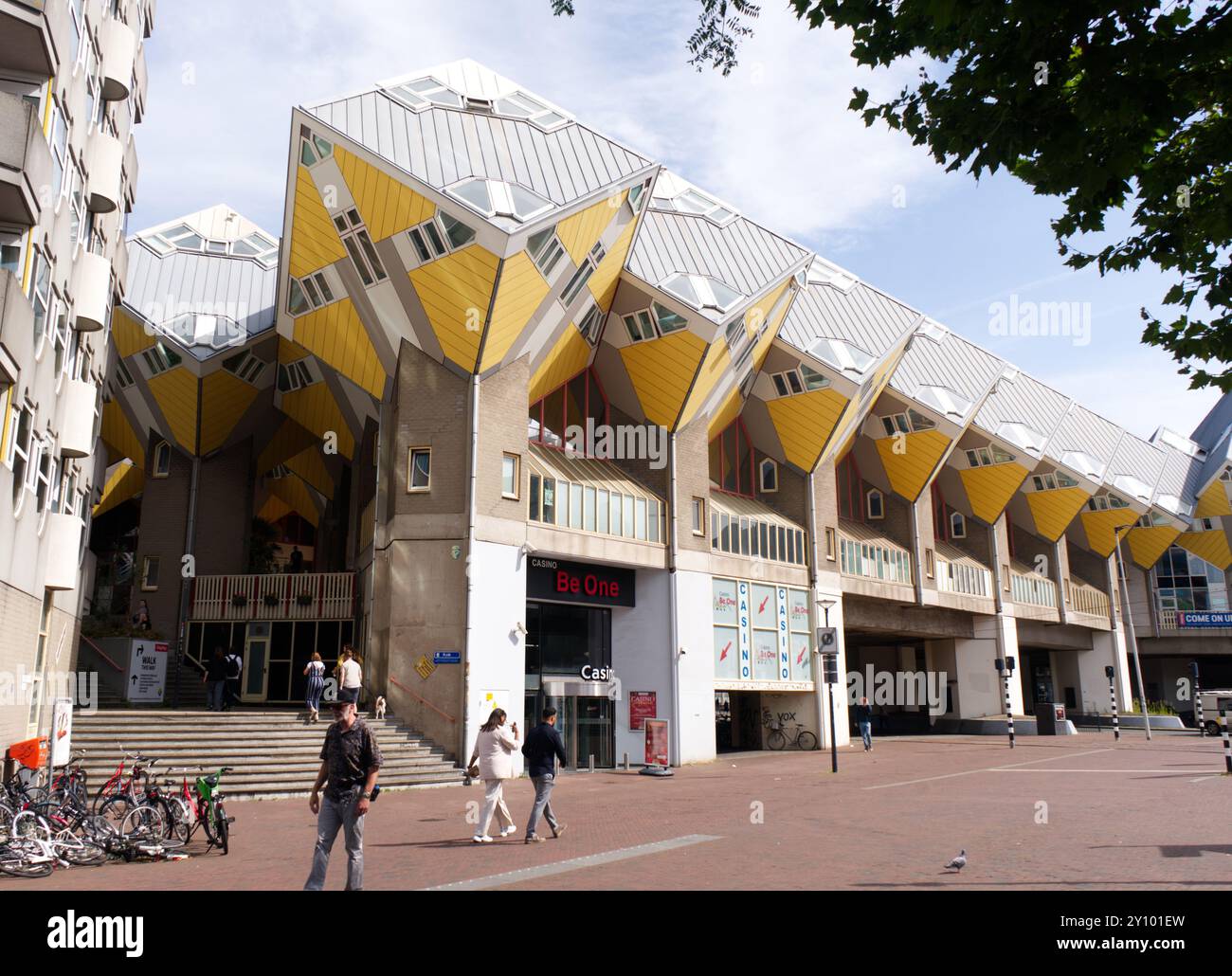 The iconic 'Cube Houses' in Rotterdam, Netherlands., are a set of ...