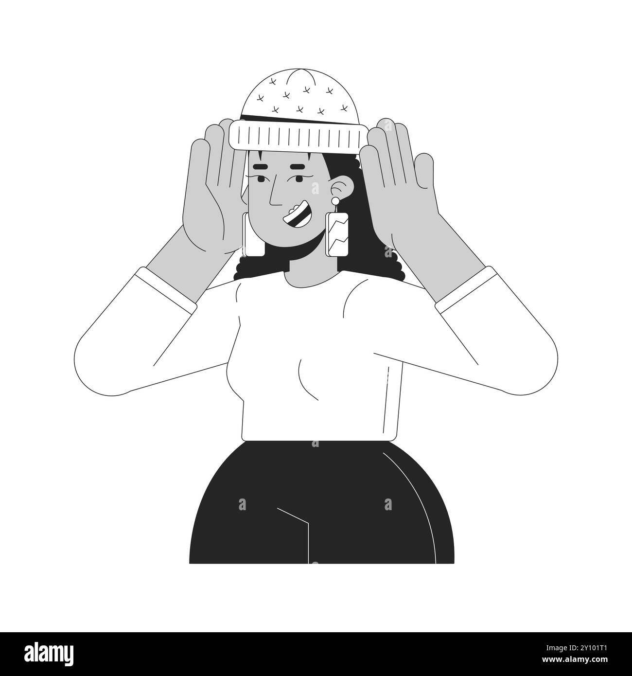 Young smiling latin american Stock Vector Images - Alamy