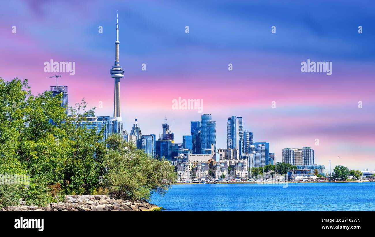 Downtown Toronto, cityscape and skyline, Canada Stock Photo - Alamy