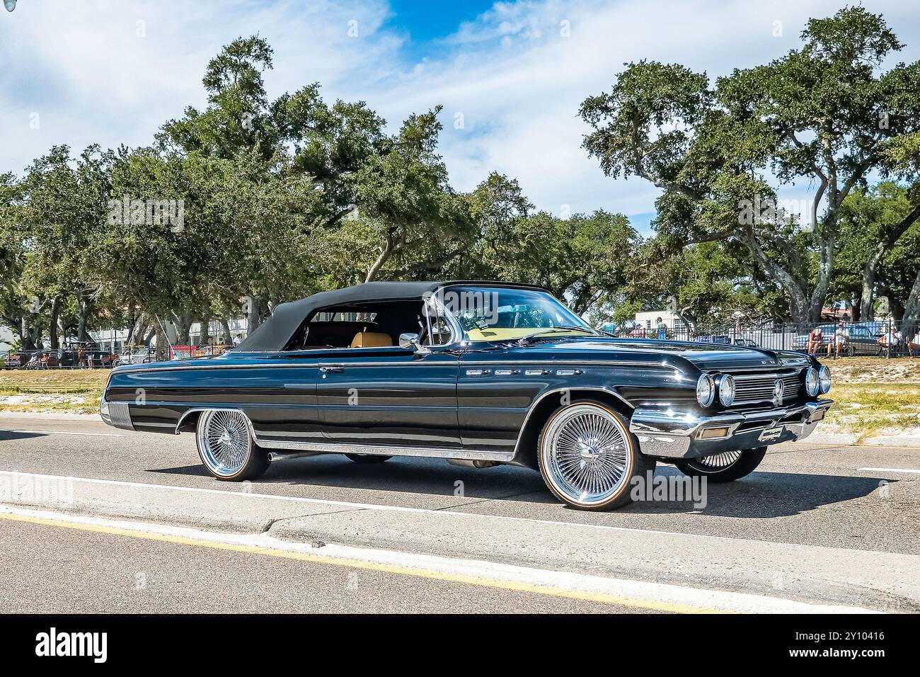 Gulfport, MS - October 07, 2023: Wide angle front corner view of a 1962 ...