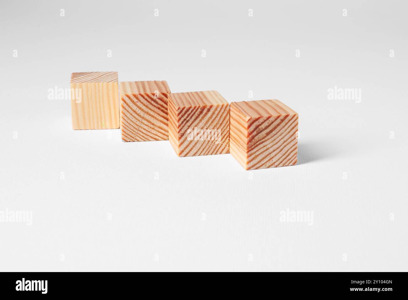 Empty blank wooden cubes hi-res stock photography and images - Alamy