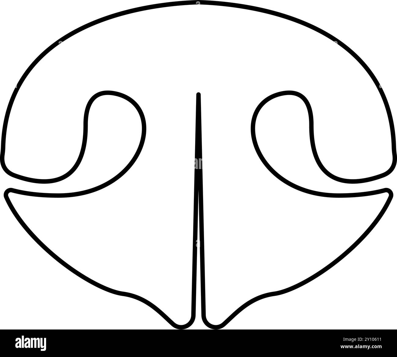 The dog's mouth puppy pet concept veterinary doggy contour outline line ...