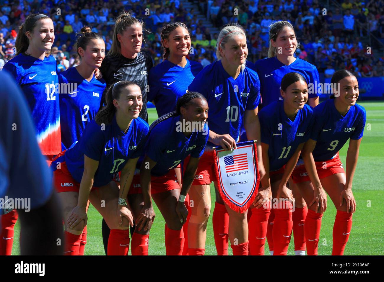 PARIS, FRANCE - AUGUST 10: Trinity Rodman, Crystal Dunn, Mallory ...