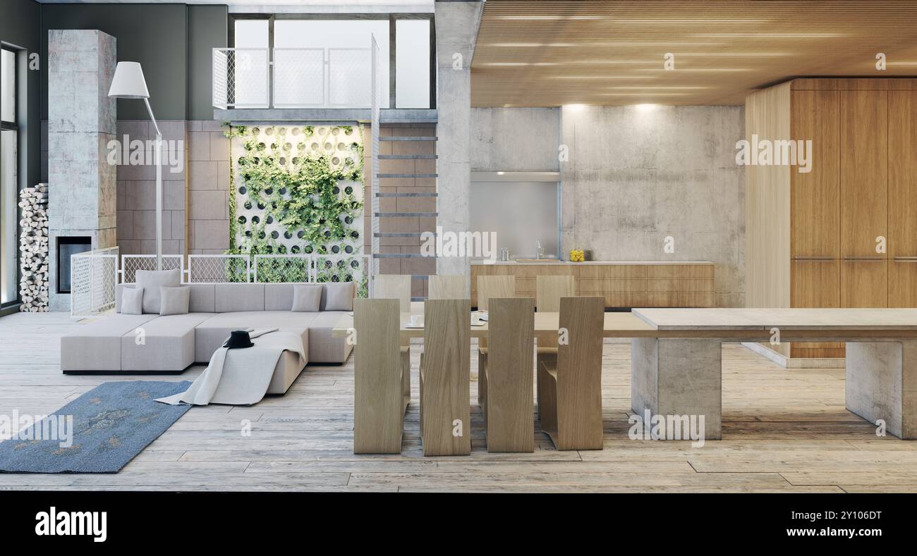 Interior of modern house Stock Photo - Alamy