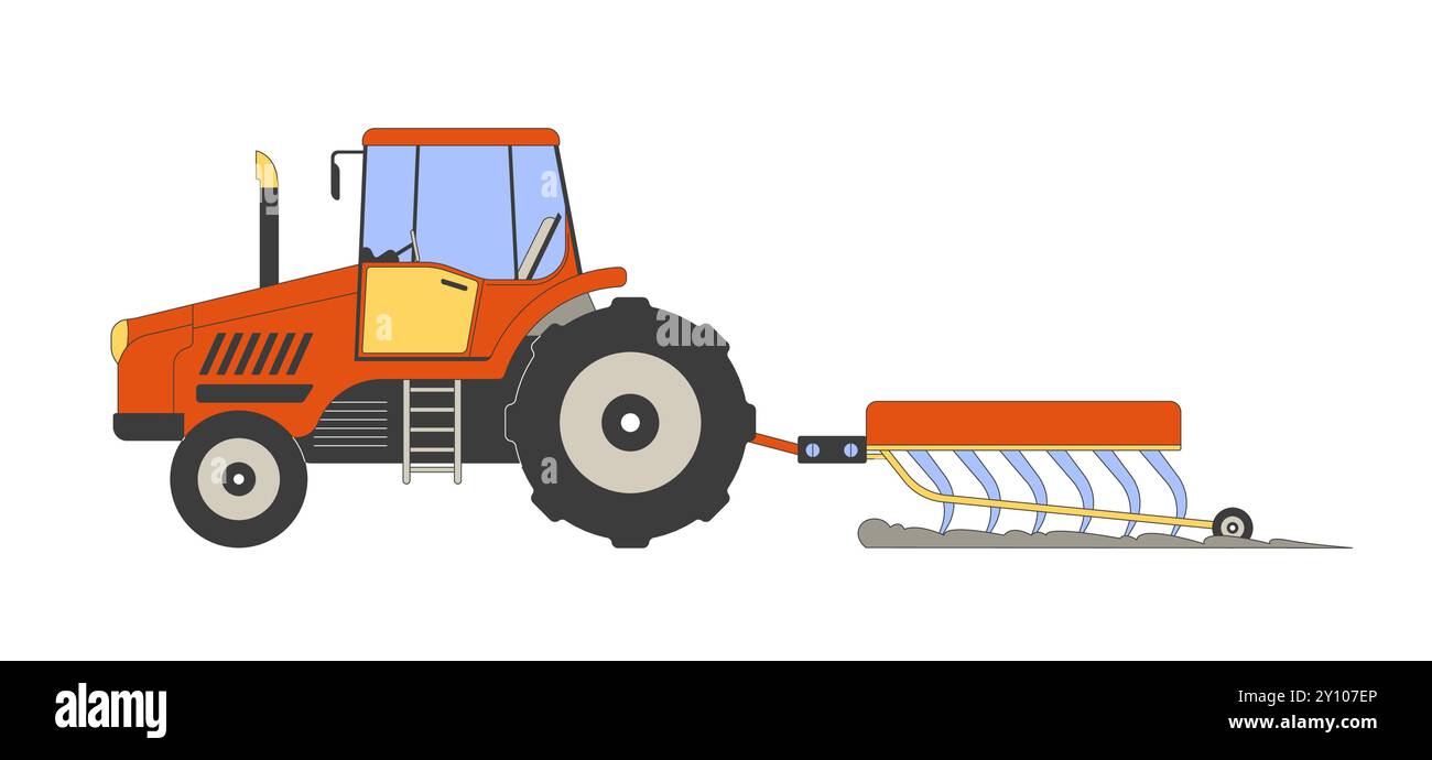 Working farm machine Cut Out Stock Images & Pictures - Alamy