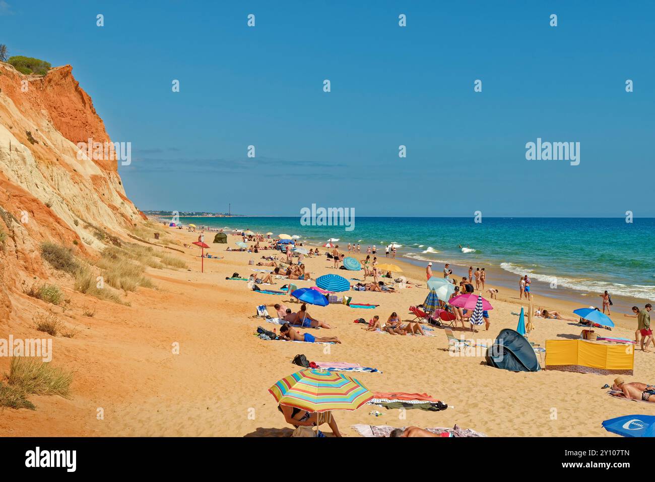 Praia da Falésia beach at the village of Falésia do Mar, Western ...