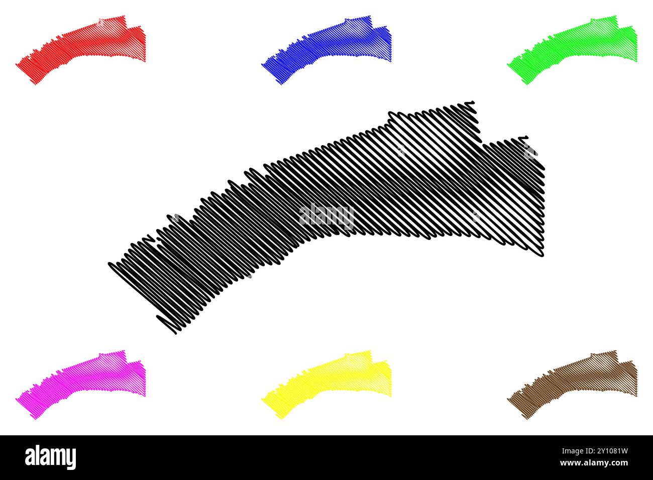 Elgin County (Canada, Ontario Province, North America) map vector ...