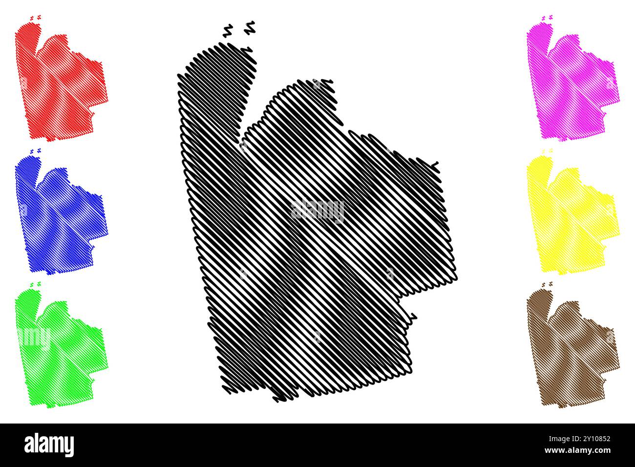 Grey County (Canada, Ontario Province, North America) map vector ...