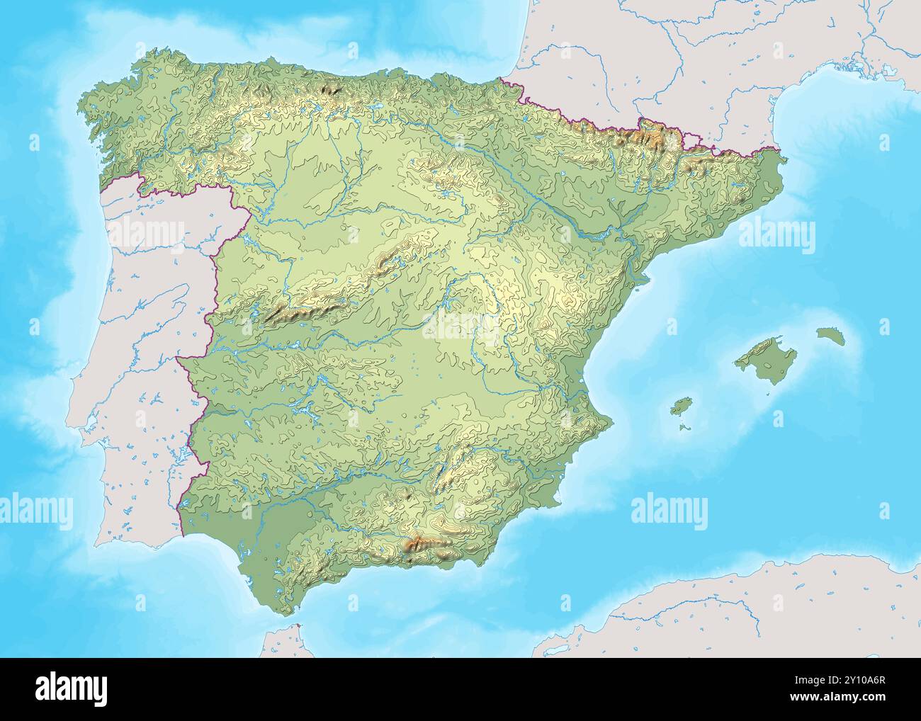 Blank valencia map hi-res stock photography and images - Alamy