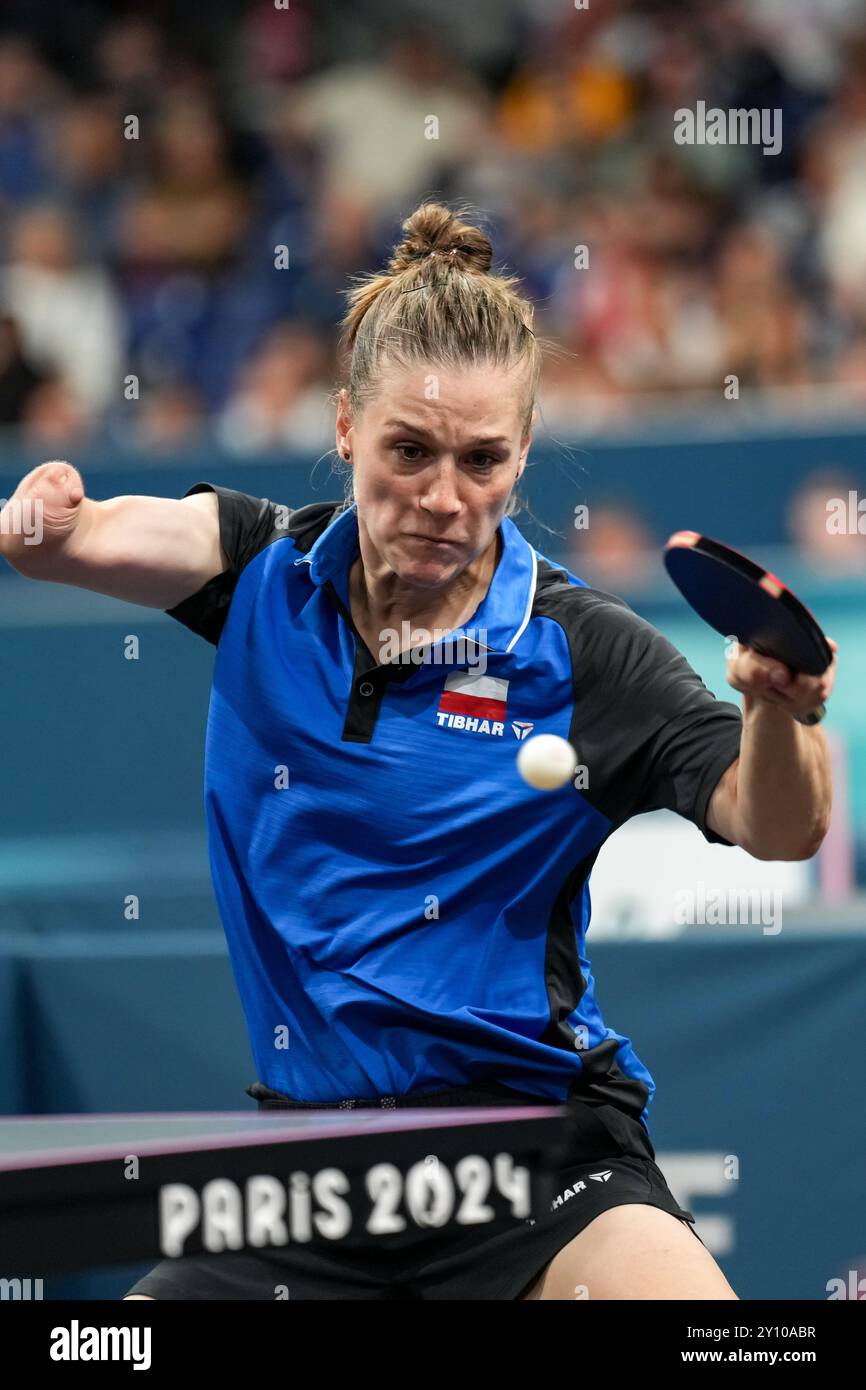 Paris, France. 4th Sep, 2024. Natalia Partyka of Poland competes during ...