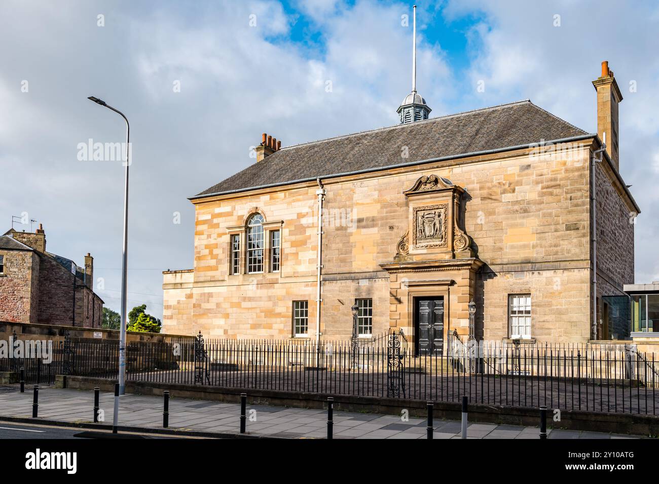 Frontage of Royal Company of Archers Hall dated 1776, Buccleuch Street ...
