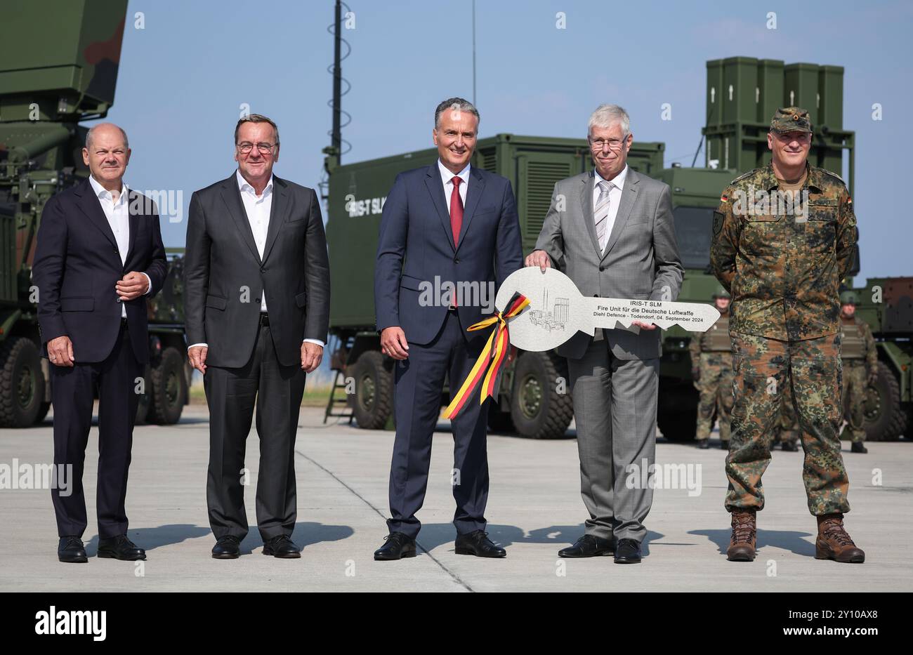 04 September 2024, Schleswig-Holstein, Todendorf: Federal Chancellor ...