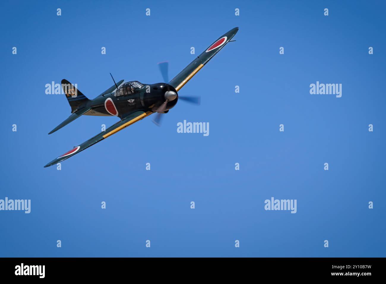 A Japanese Mitsubishi A6M3 Zero at the 2024 Legacy of Liberty Airshow ...