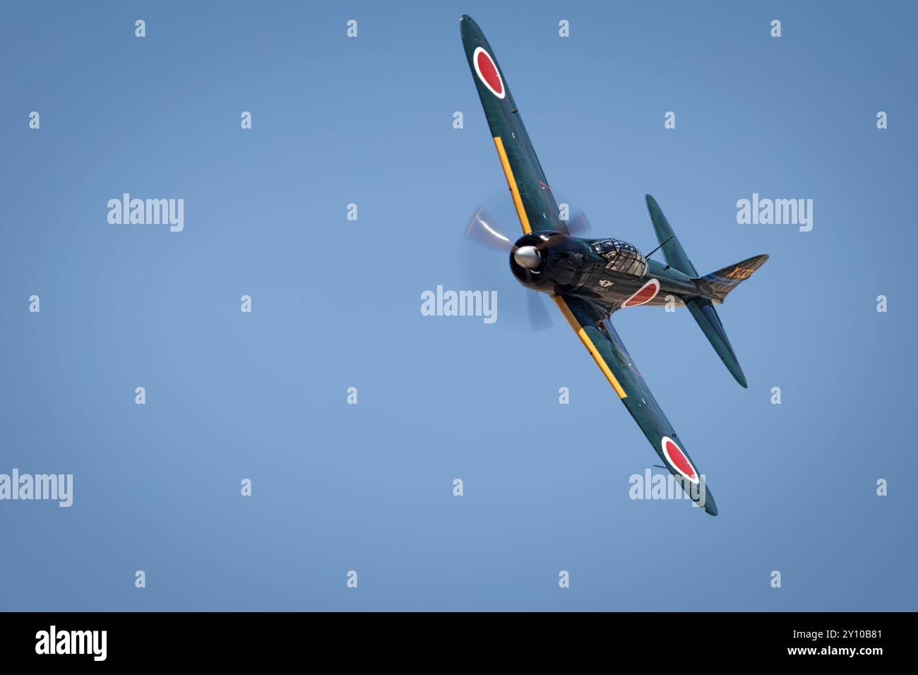 A Japanese Mitsubishi A6M3 Zero at the 2024 Legacy of Liberty Airshow ...