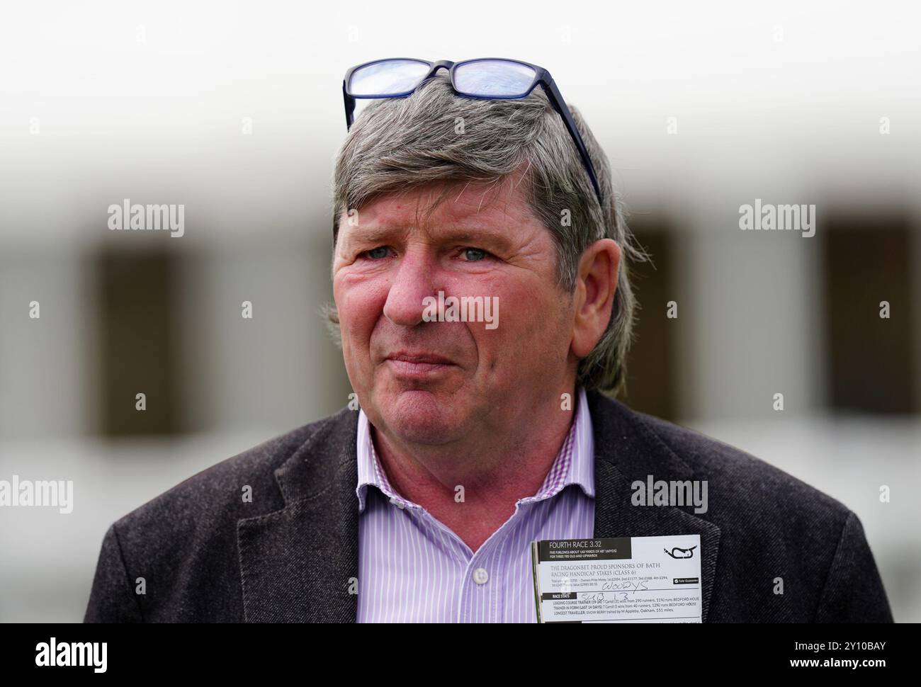 Trainer Tony Carroll at Bath Racecourse. Picture date: Wednesday ...
