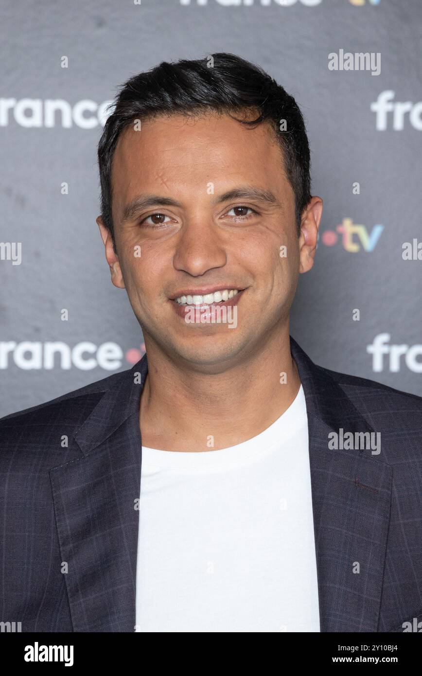 Paris, France. 04th Sep, 2024. Djamel Mazi attends France TV Press ...