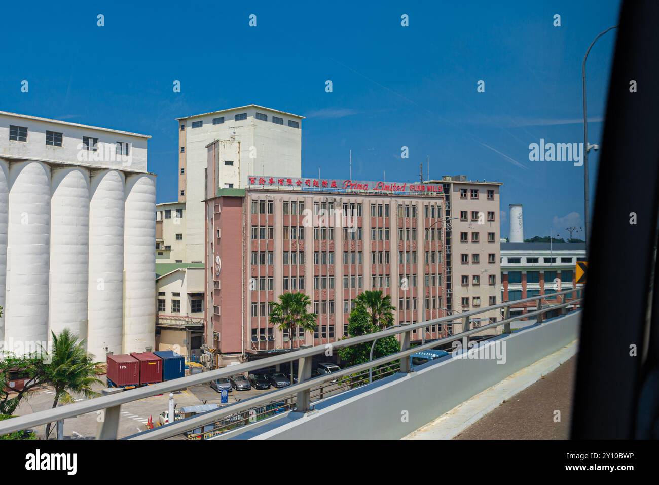 Singapore - Jun 13 2024: Prima Limited building on the way from Changi ...