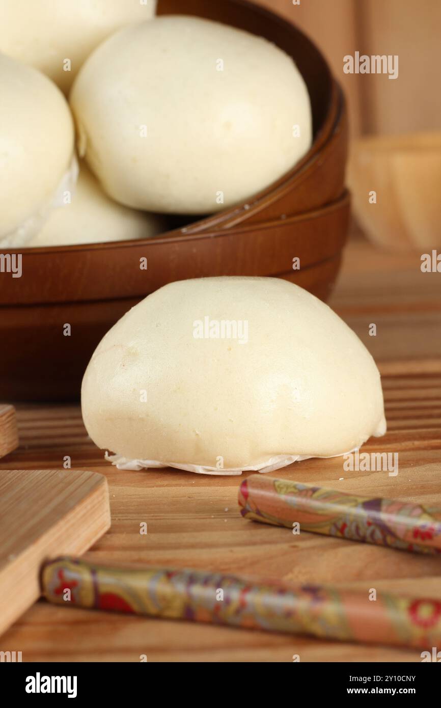 Japanese sweets filled with sweet azuki beans steamed Stock Photo - Alamy