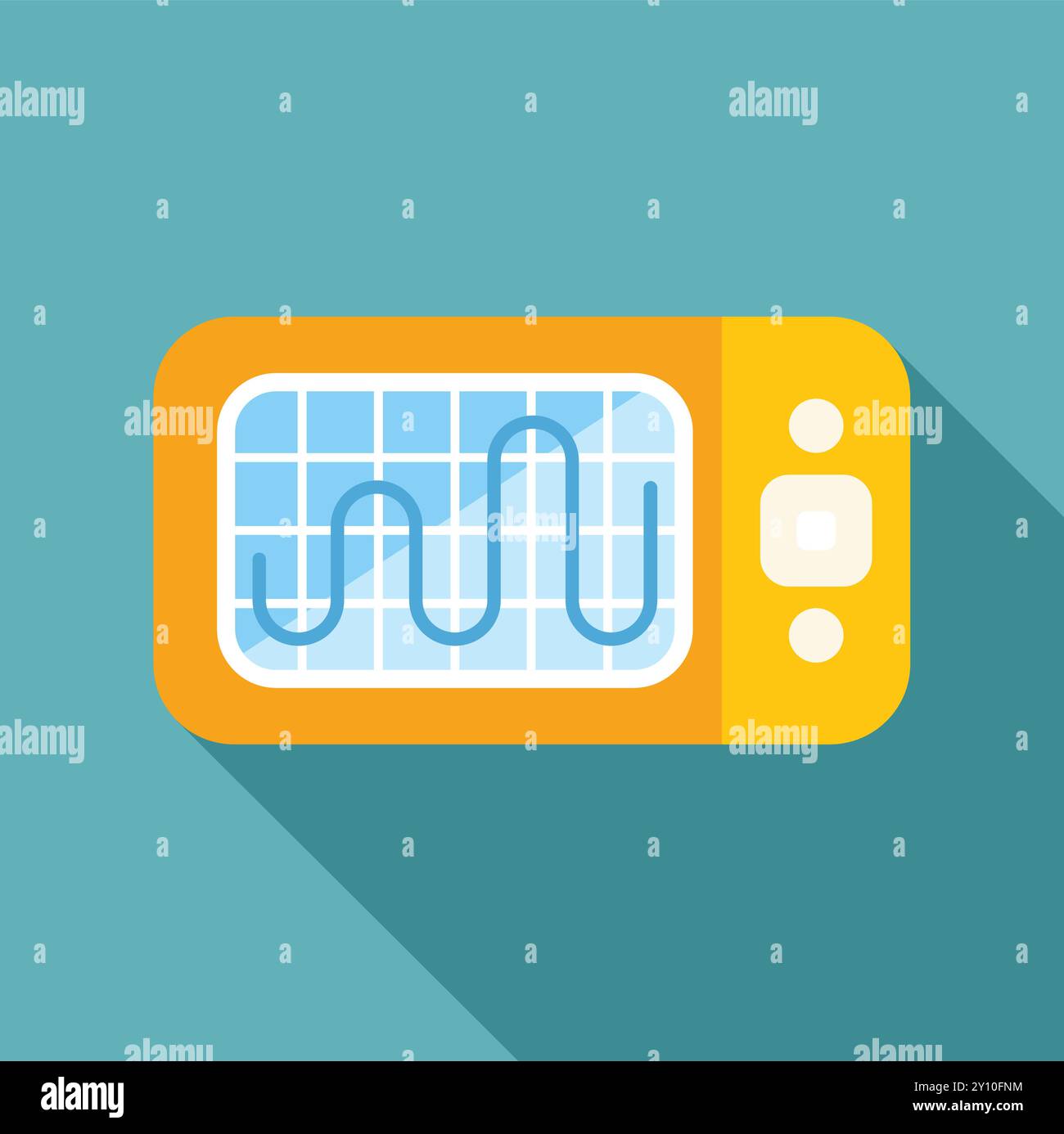 Oscilloscope Showing Sinusoidal Signal On A Screen In Flat Style Stock Vector Image And Art Alamy