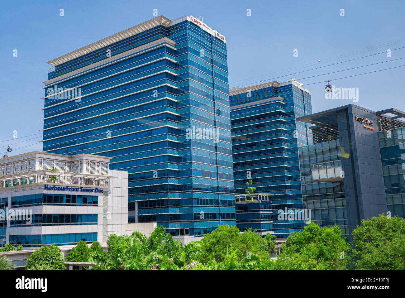 Singapore - Jun 13 2024: esso, mobil building in singapore Stock Photo ...