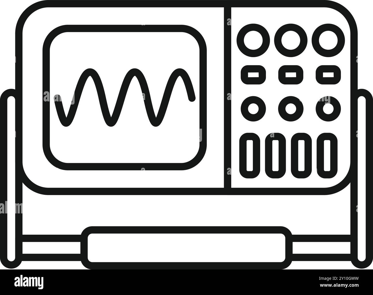 Outline drawing monitor displaying medical hi-res stock photography and ...