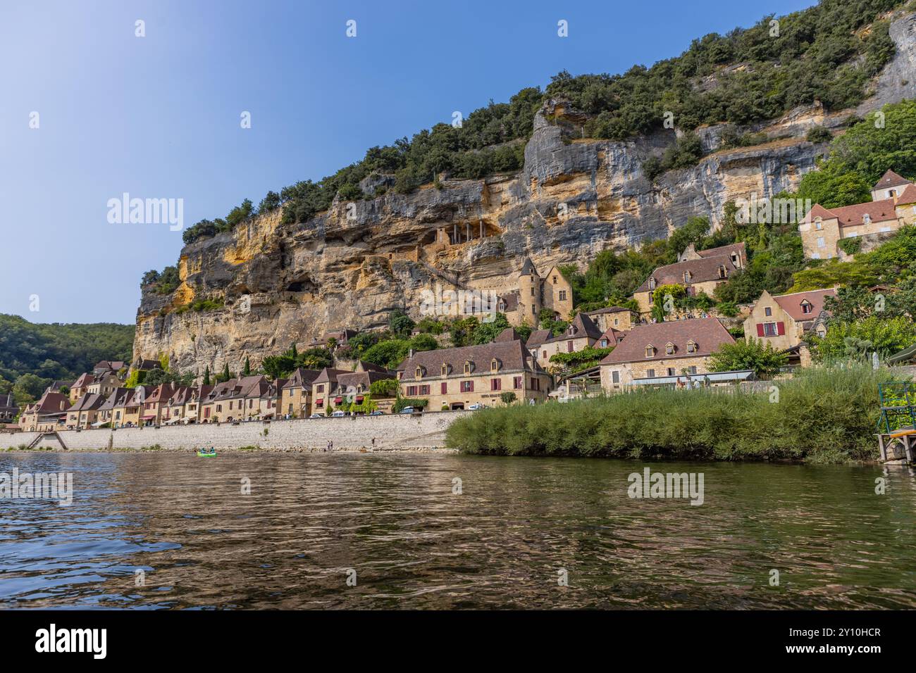 La Roc Gageac; France: August 20; 2024:Medieval river village of La Roc ...