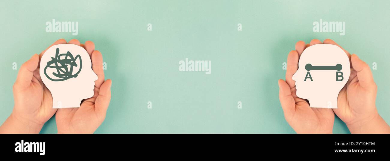 Head with route A to B point, strait mind for simple solution, creative ...