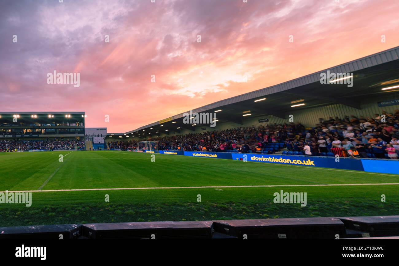 The Cherry Red Records Stadium is home to AFC Wimbledon in south west ...