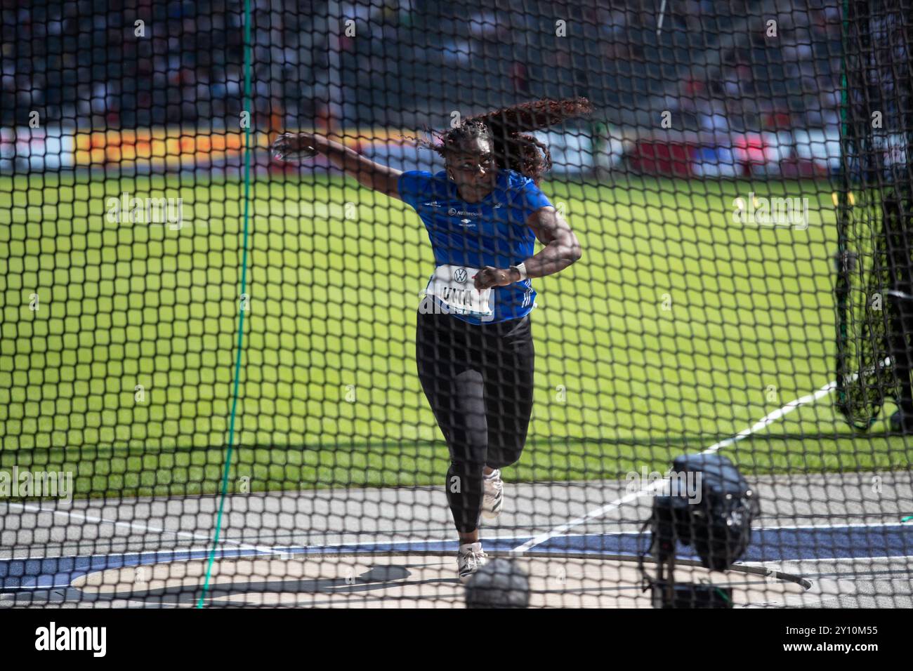 Berlin, Germany. 01rd Sep, 2024.Athletics, Meeting, ISTAF: Discus Throw ...