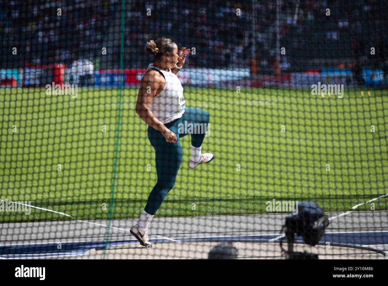 Berlin, Germany. 01rd Sep, 2024.Athletics, Meeting, ISTAF: Discus Throw ...