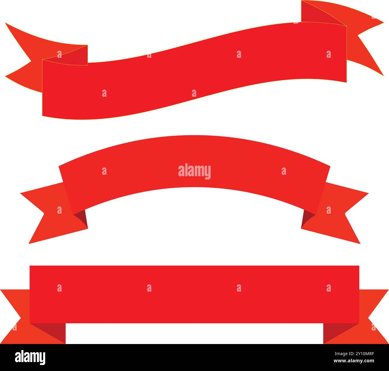 Red Ribbon set collection, Red bow ribbons, decorative banners ribbon, Ribbon banner Collection ...