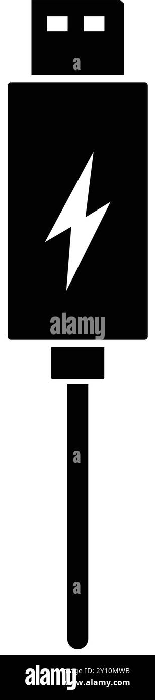 Power Cable icon, power sign on cable, connection Power, Mobile phone ...