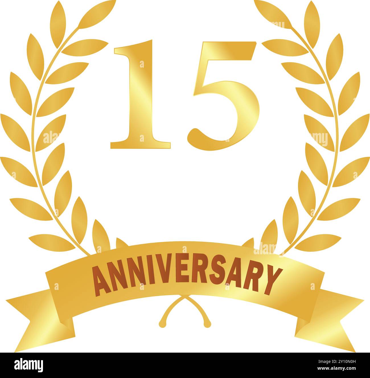 15 years anniversary, Golden Leaves, Golden rank, Golden circular ...