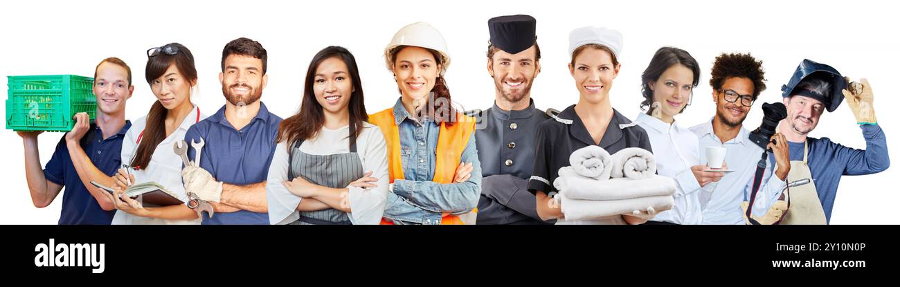 Employees from many different professions as training and personnel ...