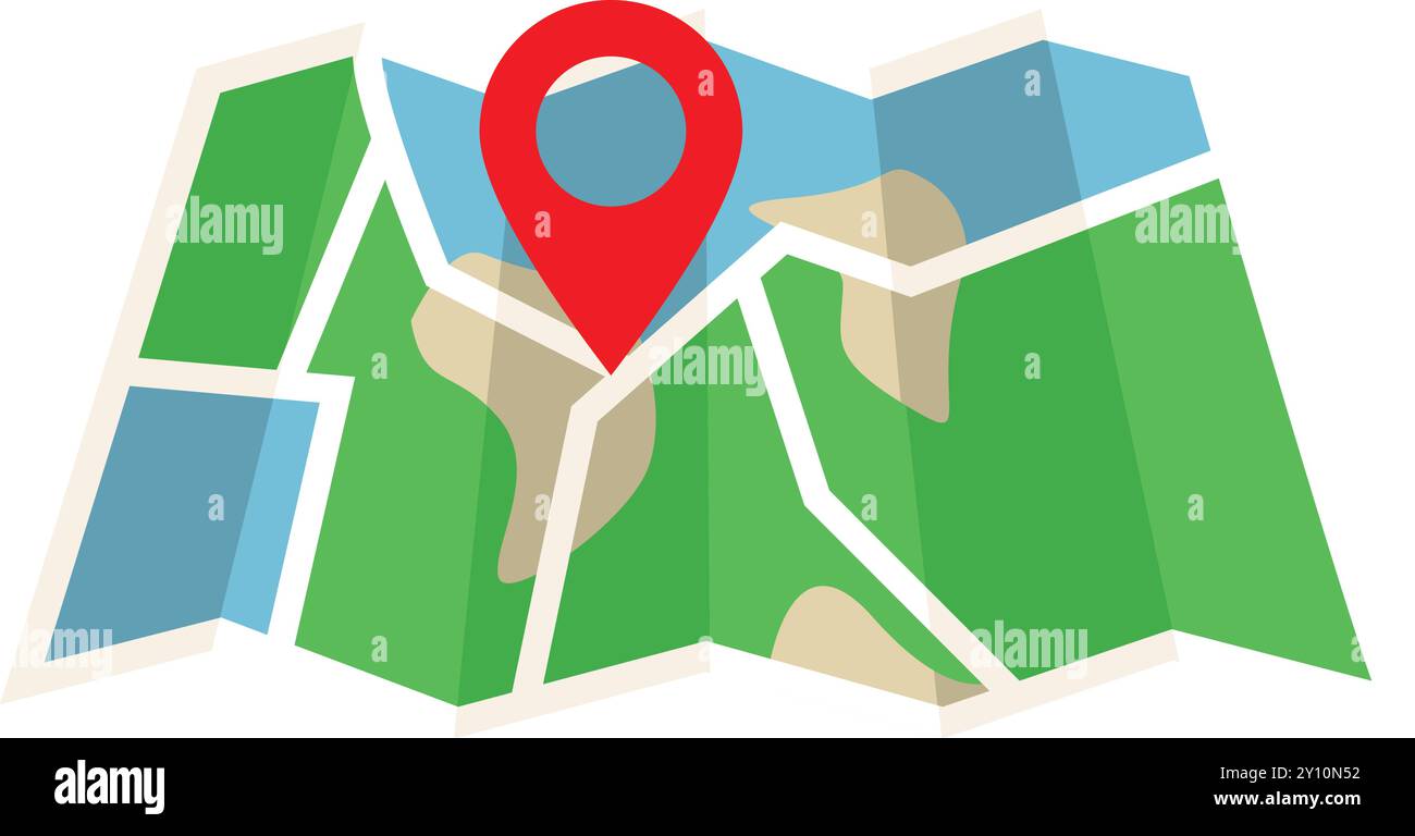 Map With Location Point Gps Navigation Icon Location Tracking On Map