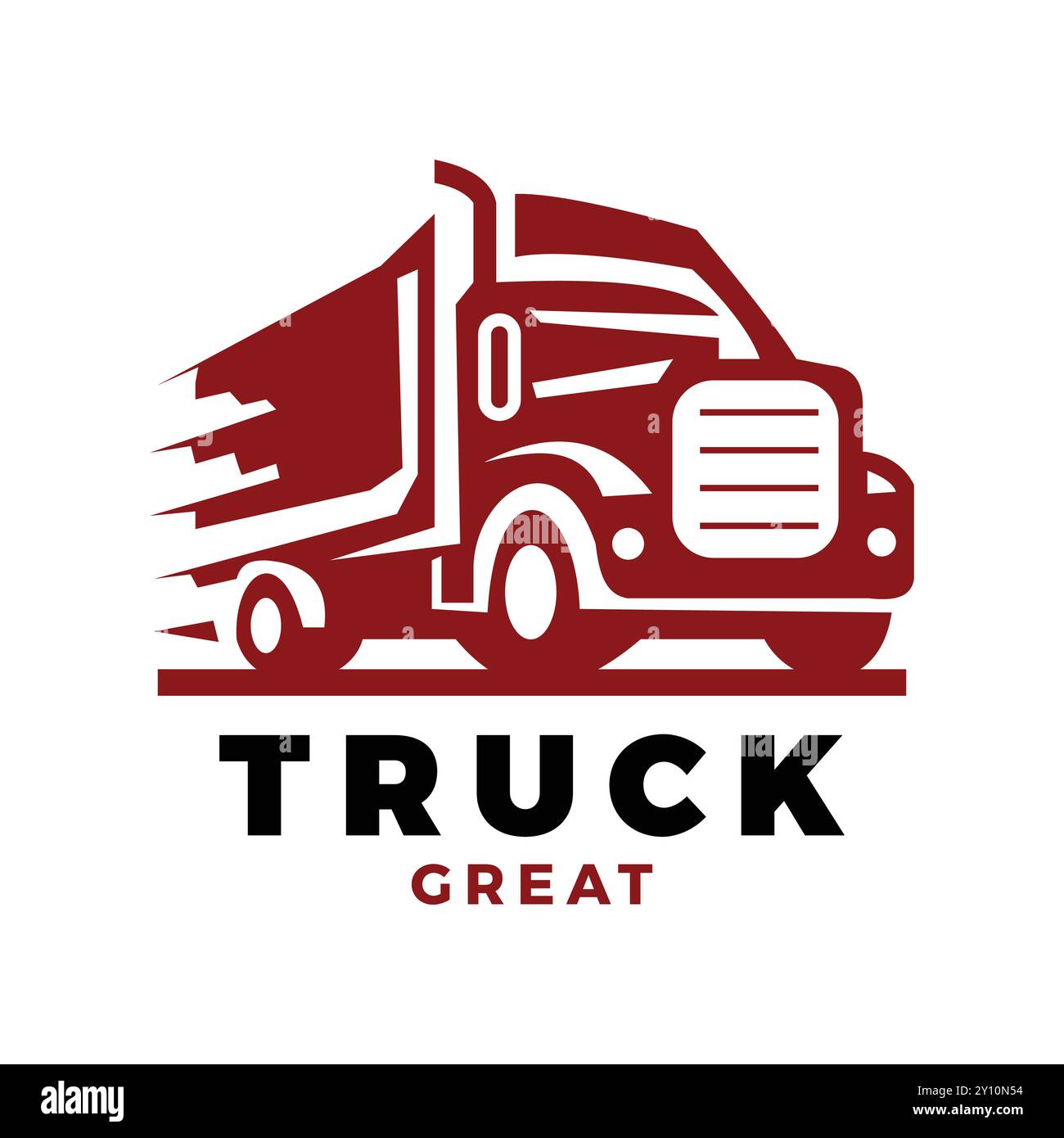 Truck Icon Logo Design Template Stock Vector Image & Art - Alamy
