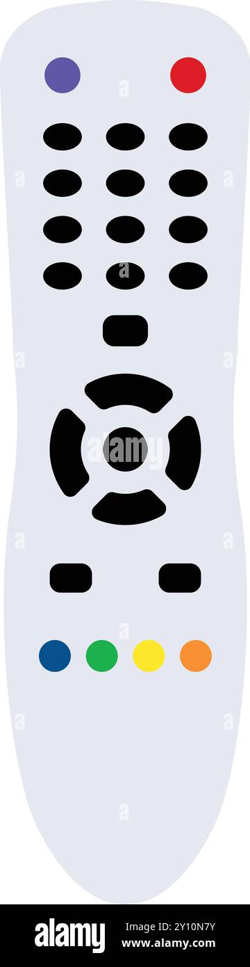 TV Remote color, TV remote control, remote control Illustration Stock ...