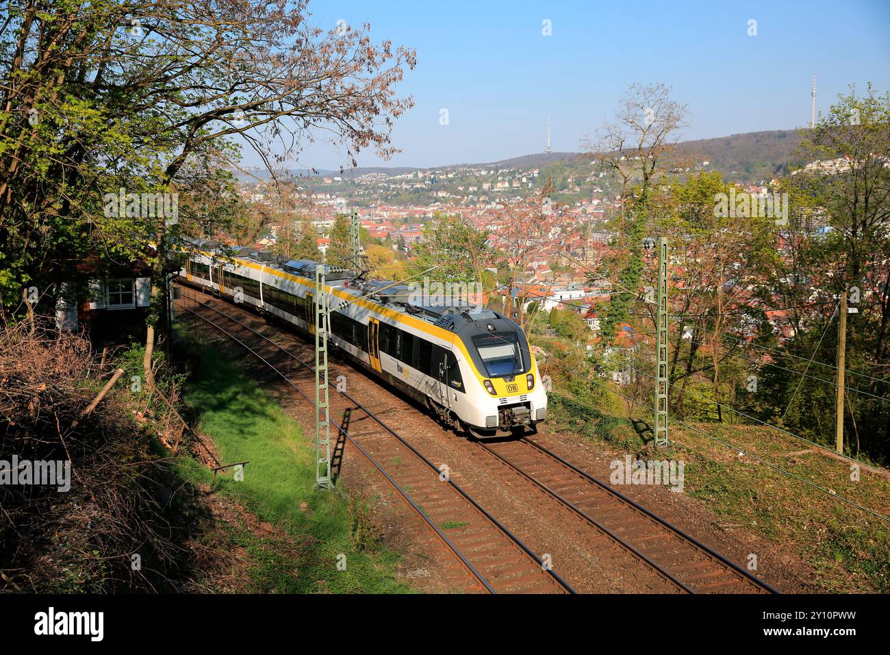 Panorama train around Stuttgart with Metropol-Express Stock Photo - Alamy