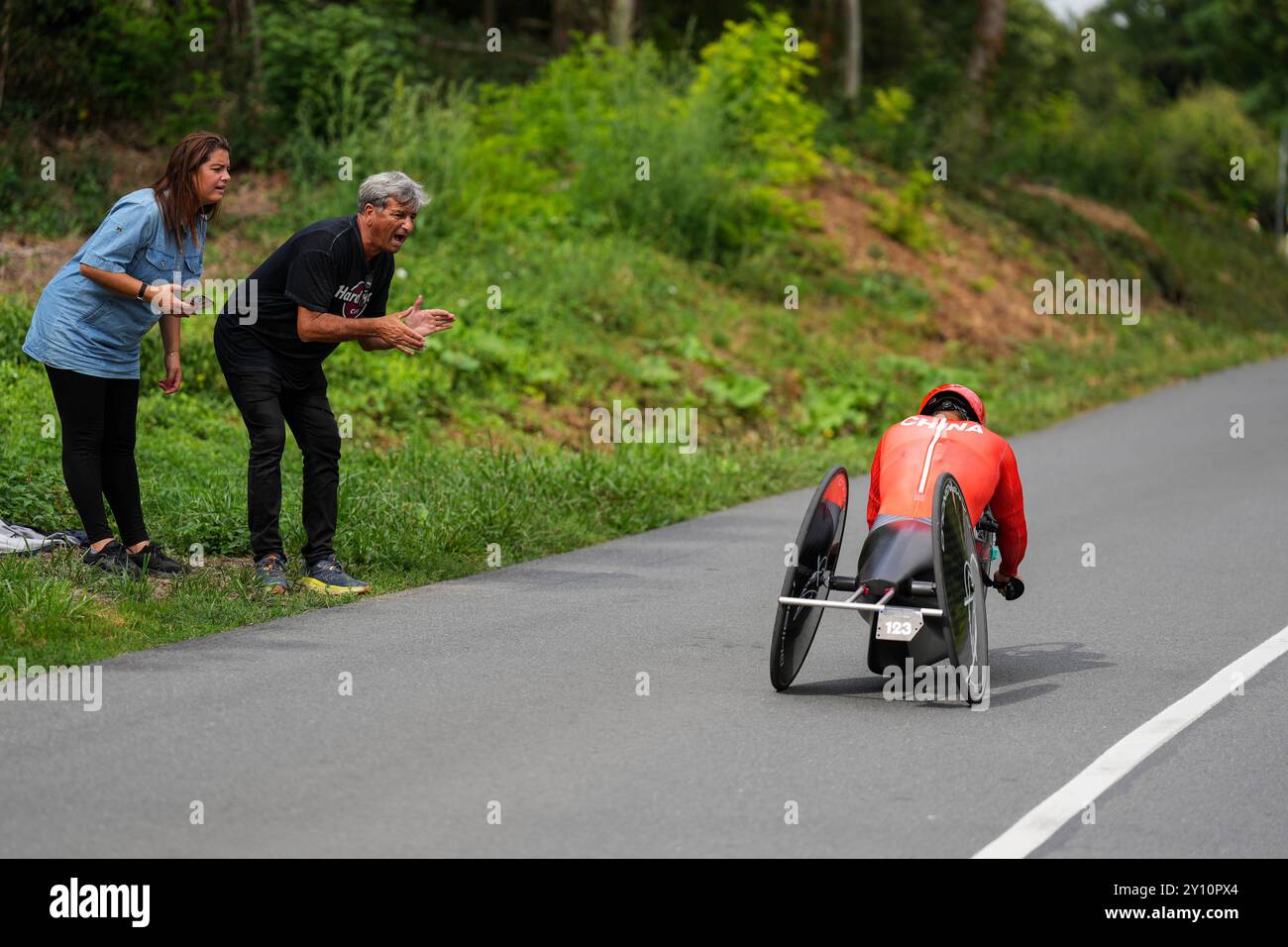 Paris, France. 4th Sep, 2024. Liu Qiangli of China competes during the ...