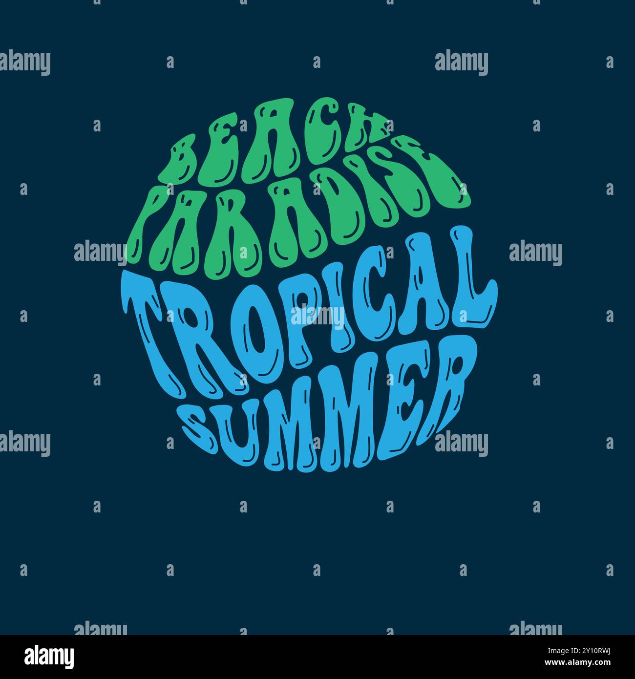 Beach Paradise tropical Summer typography poster design Stock Vector ...