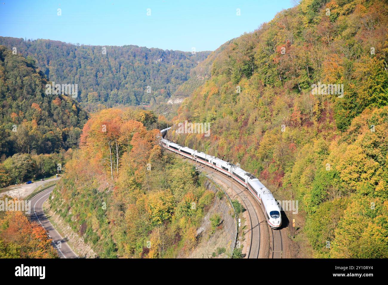 Even after the opening of the new ICE line, many ICE trains still use ...