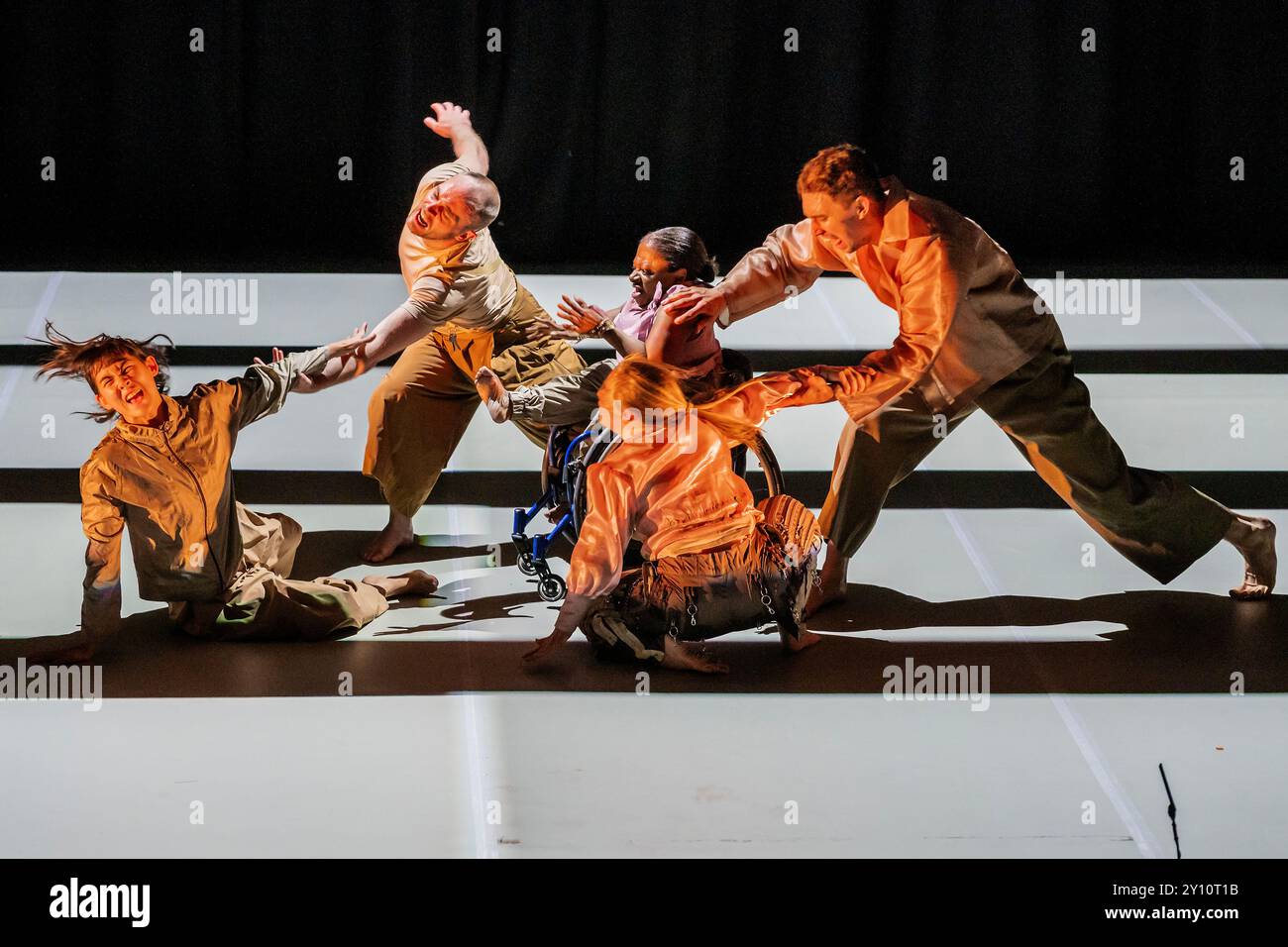 London, UK. 4th Sep, 2024. Dress rehearsal for Lived Fiction by Stopgap ...
