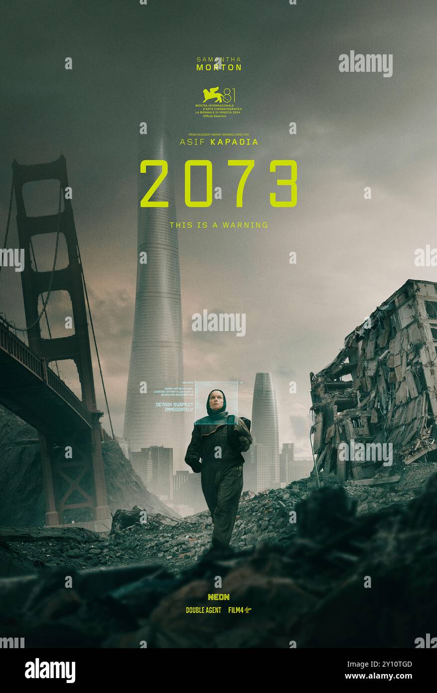 2073 (2024) directed by Asif Kapadia and starring Naomi Ackie, Samantha Morton and Hector Hewer ...