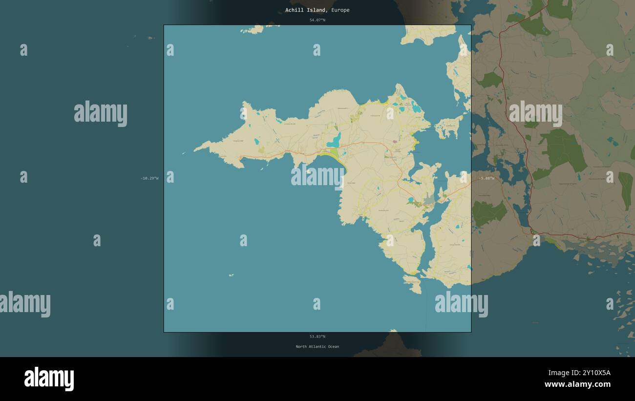 Achill Island in the North Atlantic Ocean, belonging to Ireland ...
