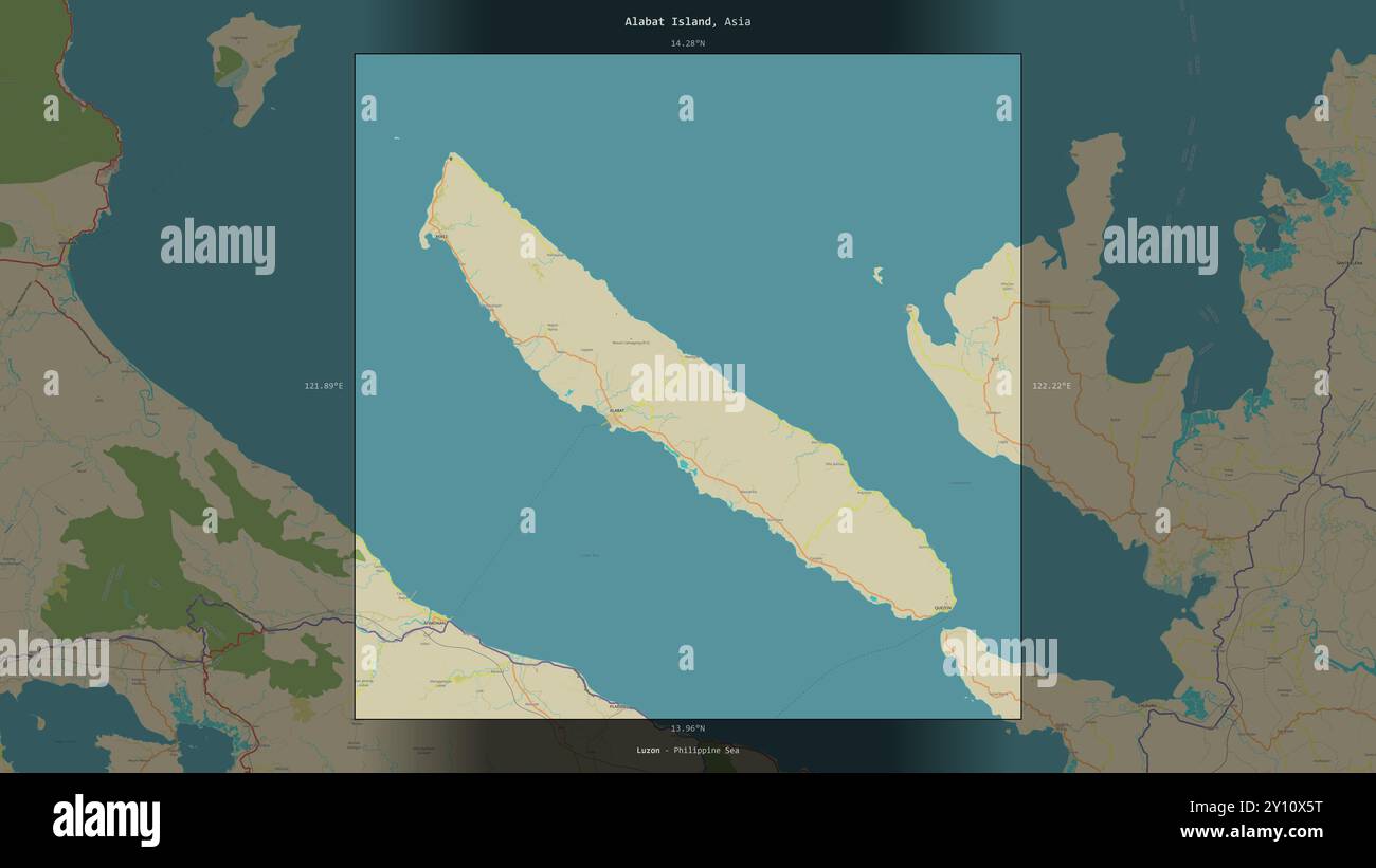 Alabat Island in the Philippine Sea, belonging to Philippines ...