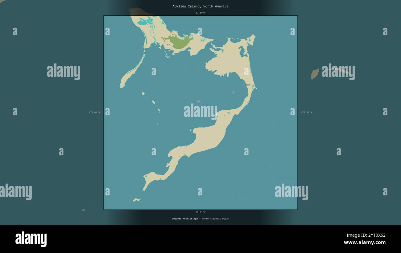 Acklins Island in the North Atlantic Ocean, belonging to Bahamas ...